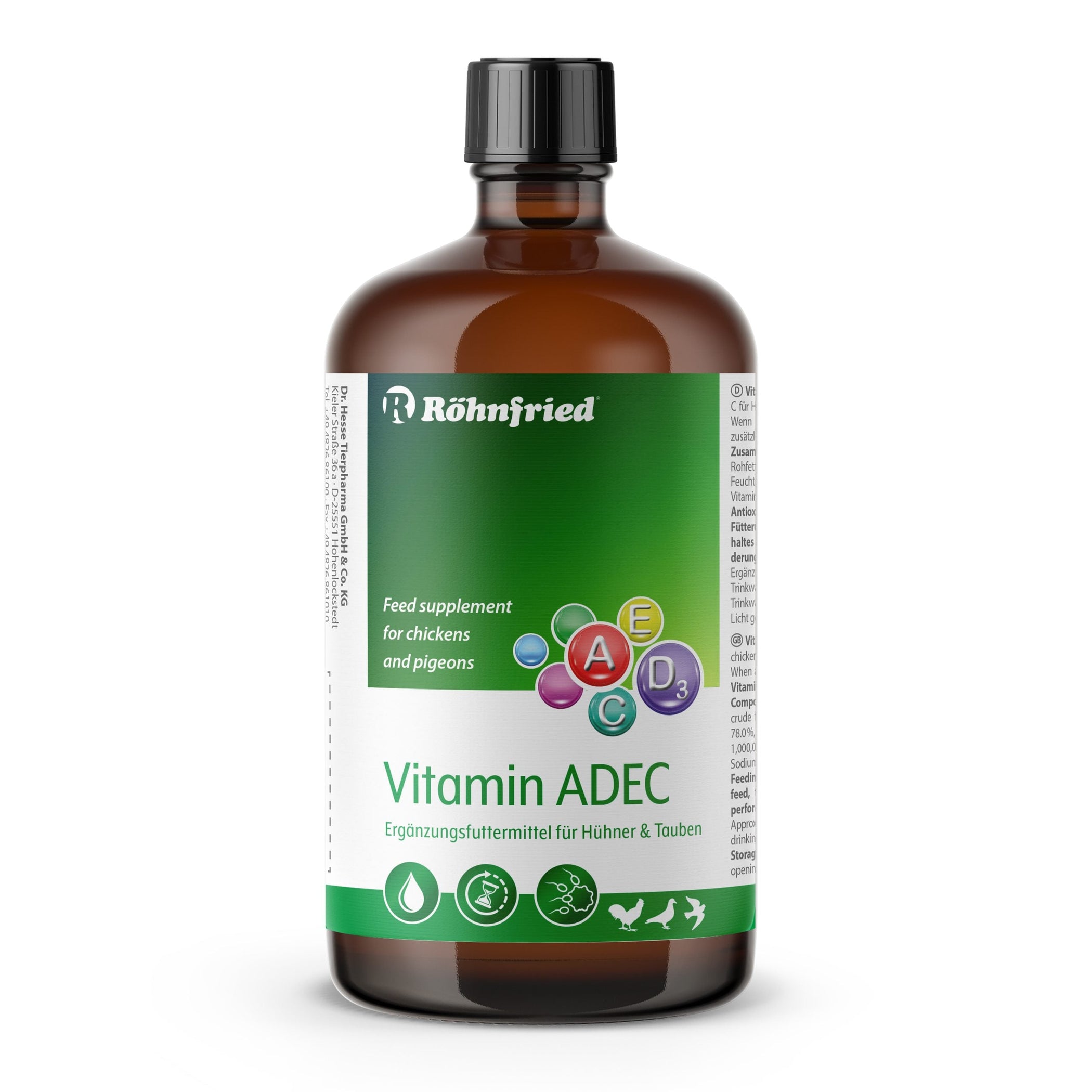 Rohnfried Vitamin ADEC 1000 ml — Global Pigeon Supplies Inc.
