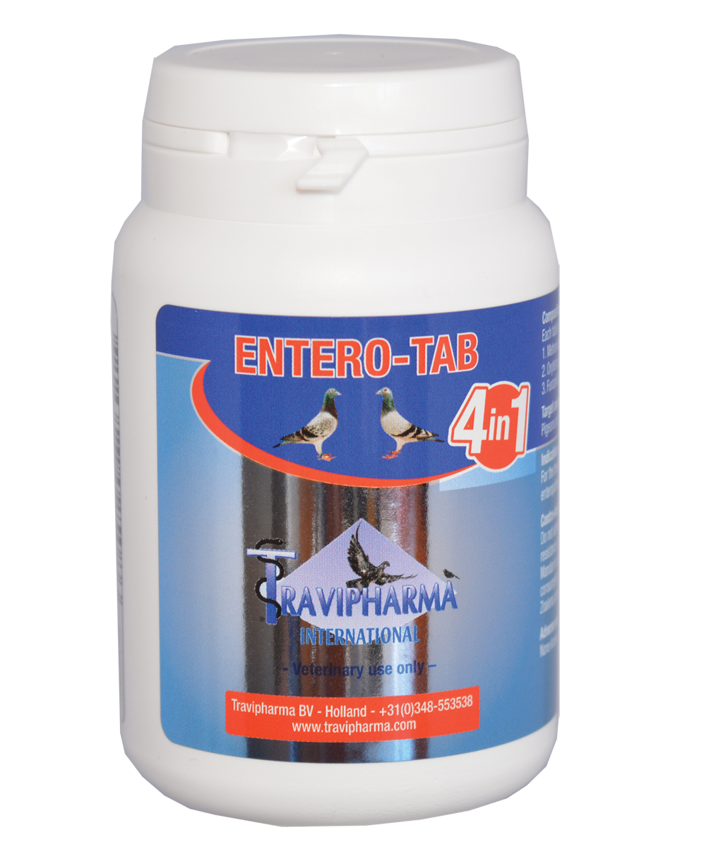 Travipharma Entero-Tab 4 in 1 tablets 100 count — Global Pigeon ...