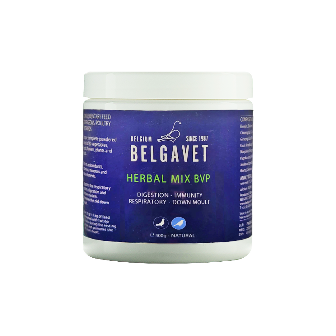 Belgavet Herbal Powder Mix BVP 400 g — Global Pigeon Supplies Inc.