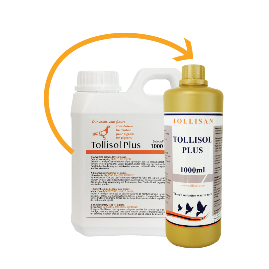 Vet-Schroeder Tollisan Tollisol Plus 1 L — Global Pigeon Supplies Inc.