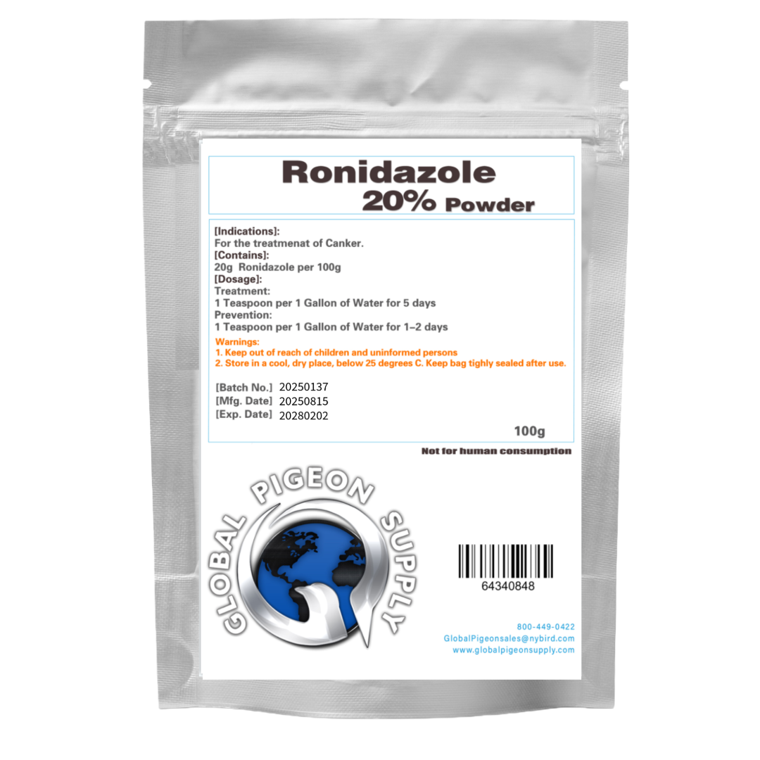 Global Silver Ronidazole 20% Powder — Global Pigeon Supplies Inc.