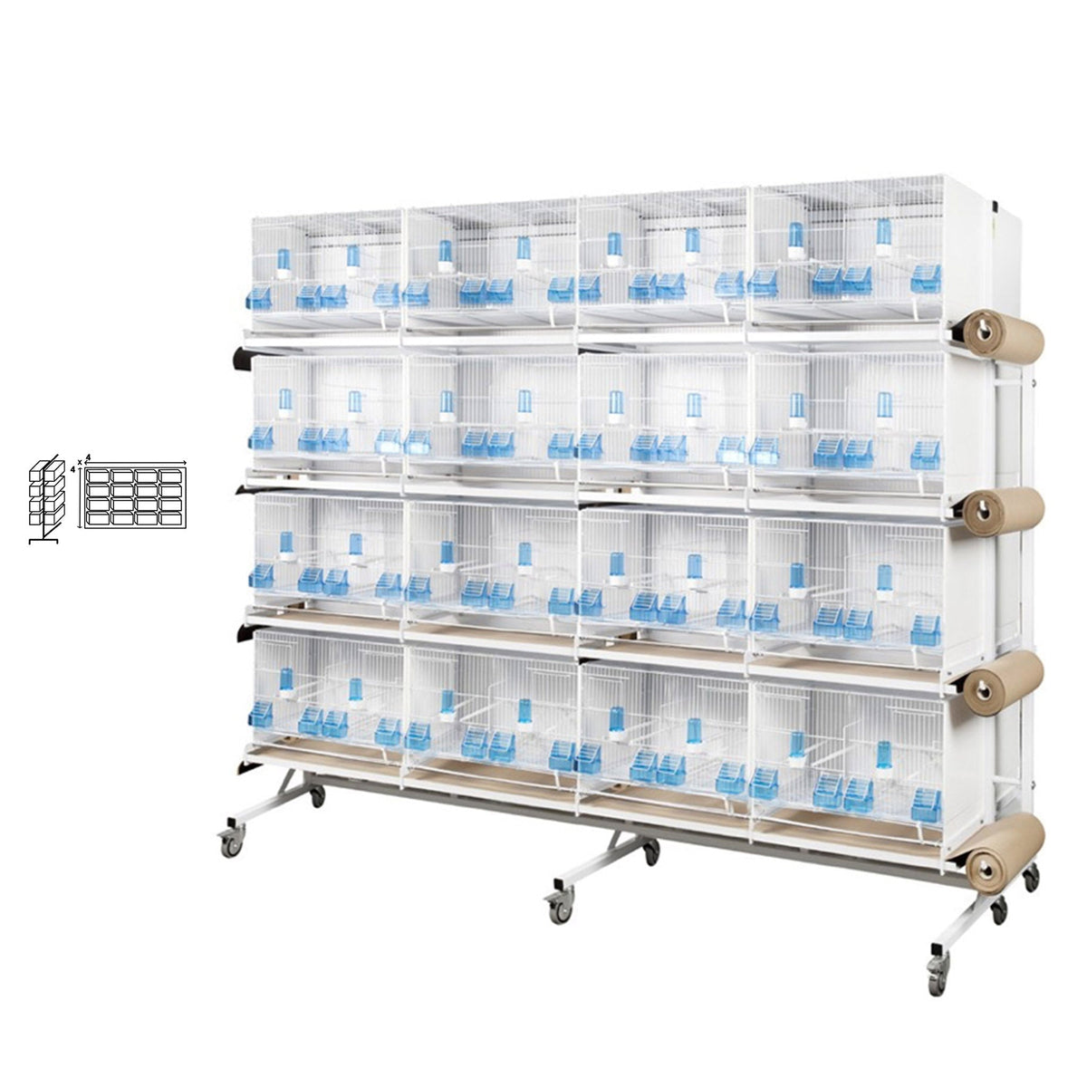 2GR Double Structure For Paper System 4x4 Breeding Cages Art. 346 FULL ...