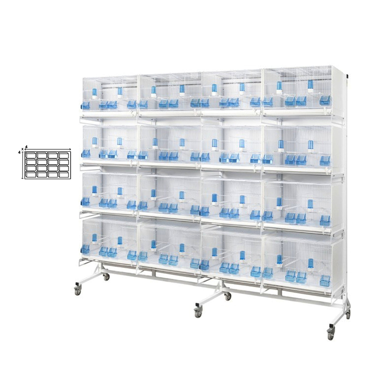 2GR Structure For Drawer's System 4x4 Breeding Cages Art. 343 FULL SET ...