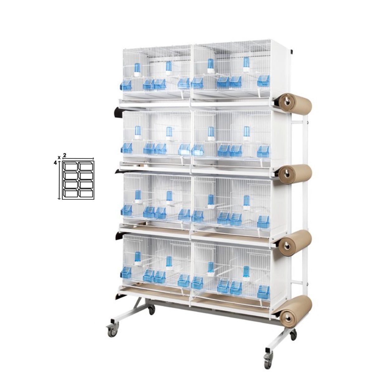 2GR Structure For Paper System 2x4 Breeding Cages Art. 340 FULL SET ...