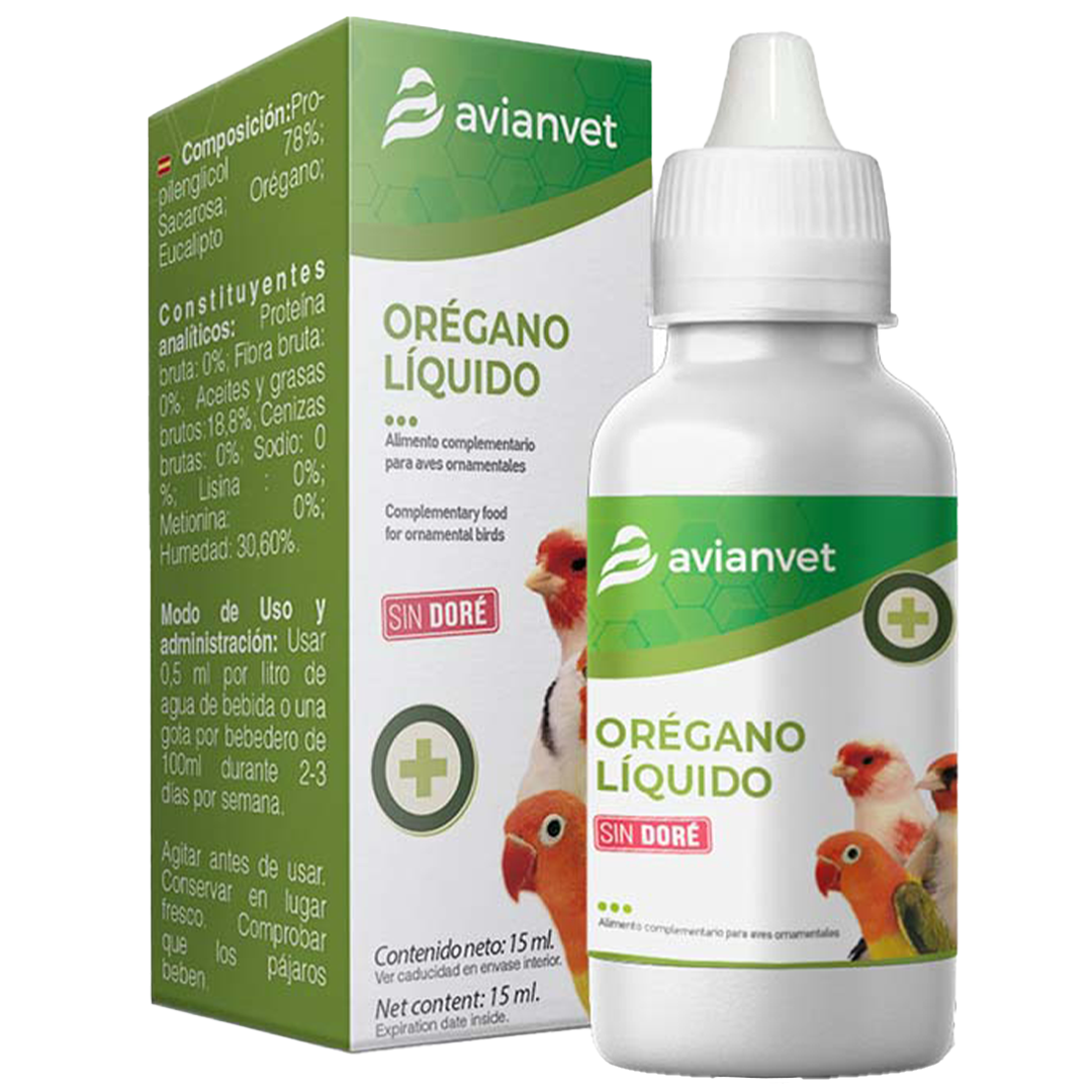 Avianvet Orégano Liquido (Oregano And Eucalyptus) 15 ml — Global Pigeon ...