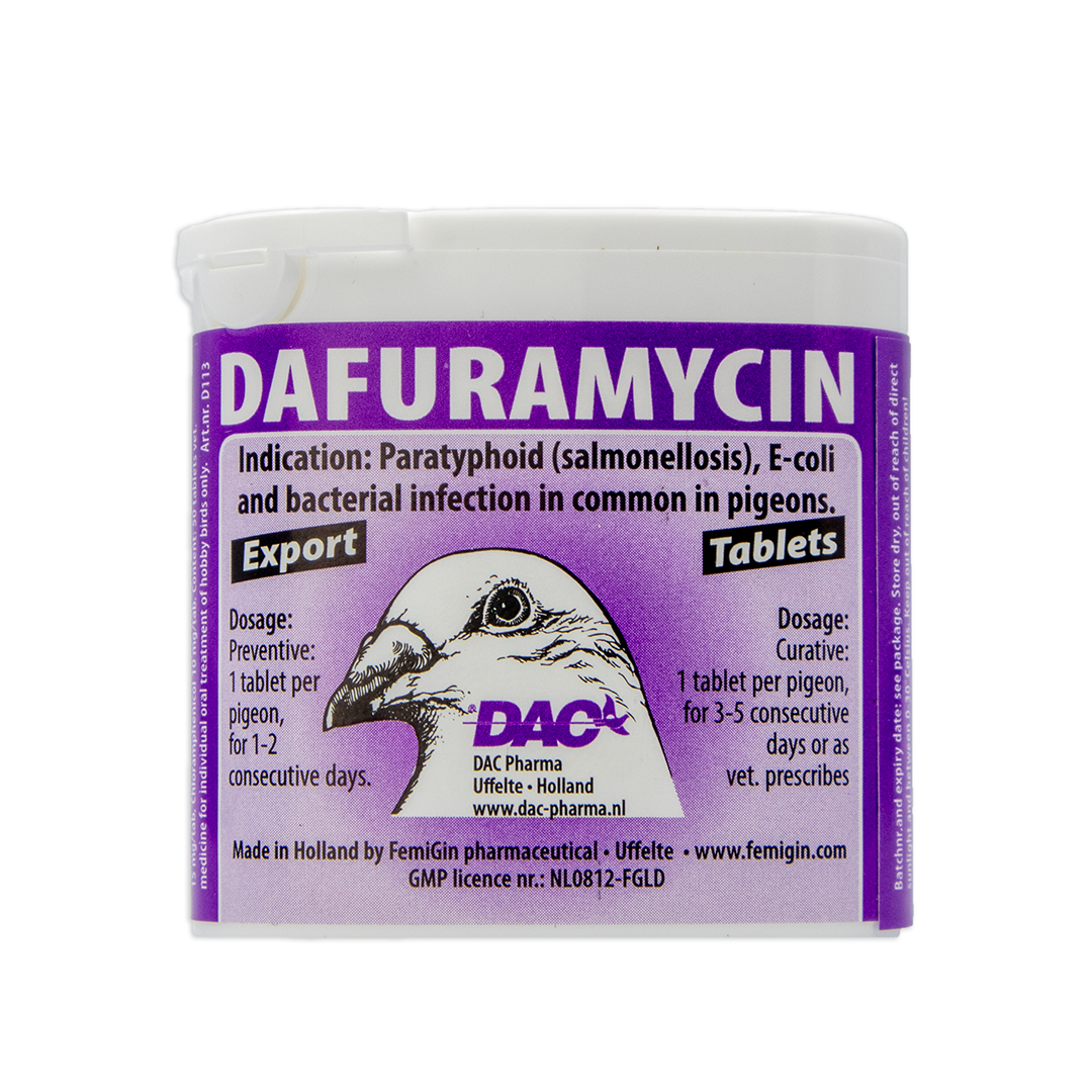 Dac Dafuramycin 50 Tablets — Global Pigeon Supplies Inc.