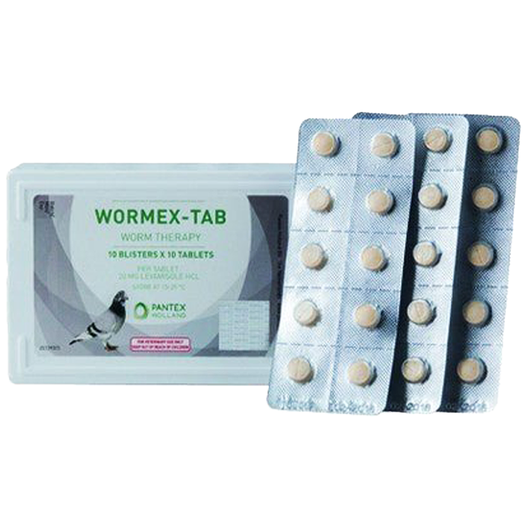 Pantex Wormex-Tab 100 Tablets — Global Pigeon Supplies Inc.