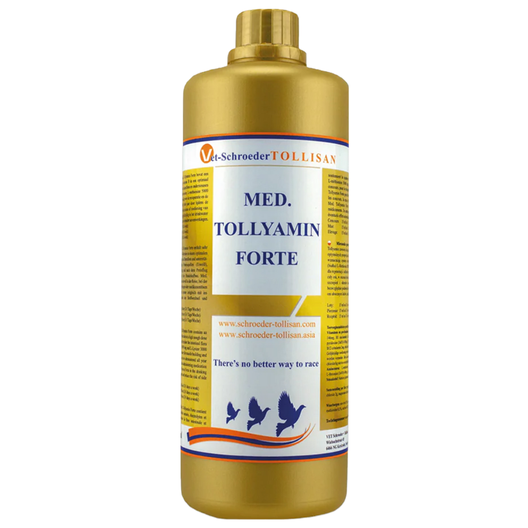 Vet-Schroeder Tollisan Med Tollyamin Forte 1 L — Global Pigeon Supplies ...