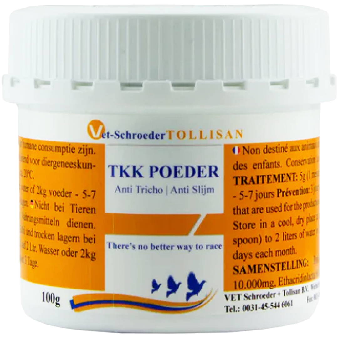 Vet-Schroeder Tollisan TKK Powder 100 g — Global Pigeon Supplies Inc.