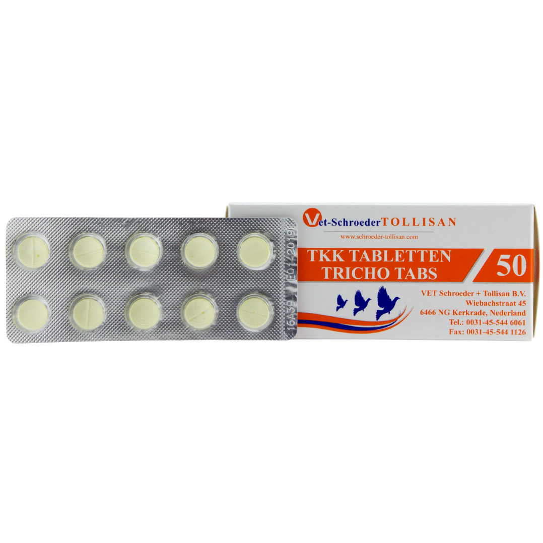 Tollisan TKK Tablets 50 Tablets — Global Pigeon Supplies Inc.
