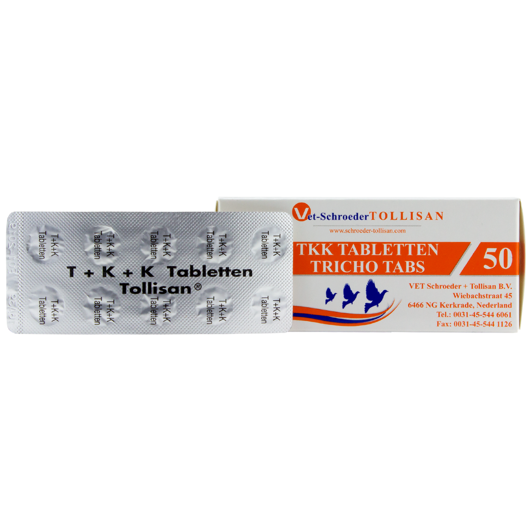 Tollisan TKK Tablets 50 Tablets — Global Pigeon Supplies Inc.